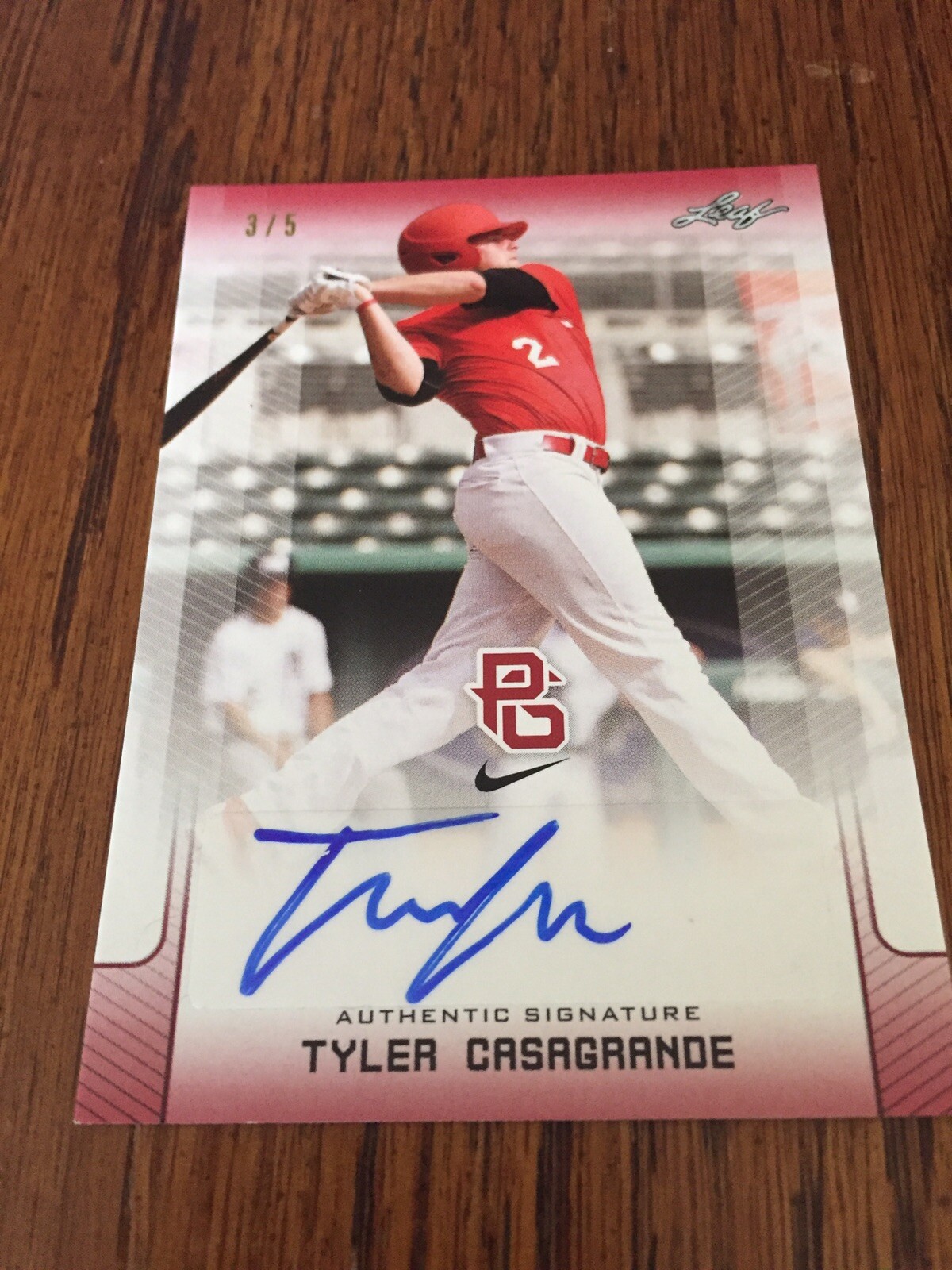 2017 LEAF PERFECT GAME AUTO CARD TYLER CASAGRANDE 3/5 | eBay