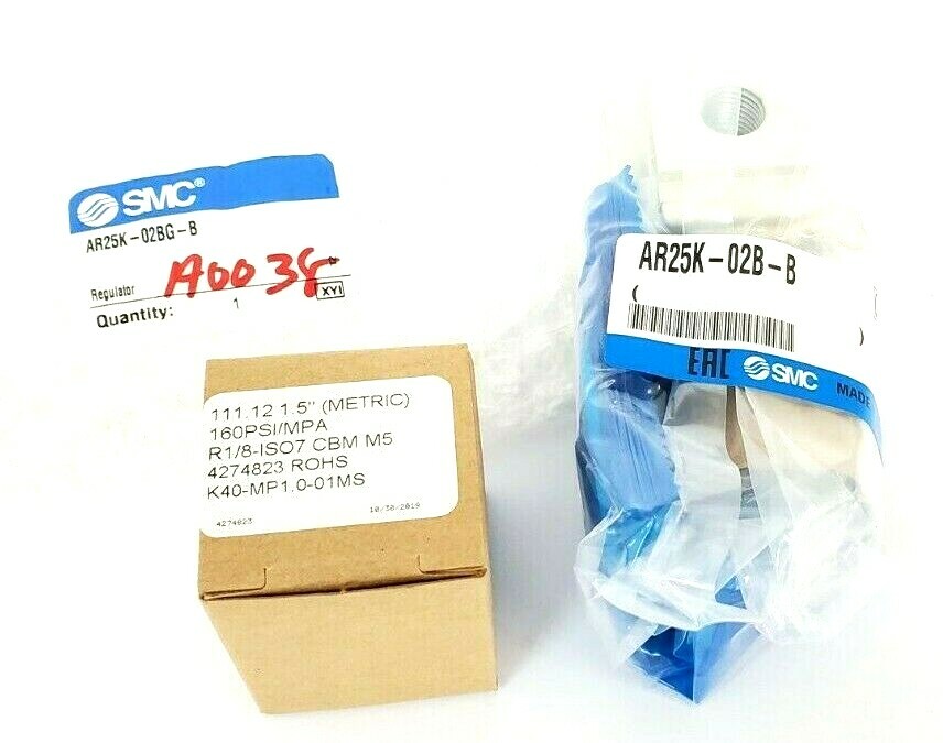 NEW SMC AR25K-02BG-B AR MASS PRO 1/4 MODULAR REGULATOR KIT K40-MP1.0 ...