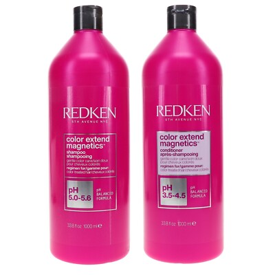 Redken Color Extend Magnetics Shampoo and Conditioner DUO Set -1 Liter ...