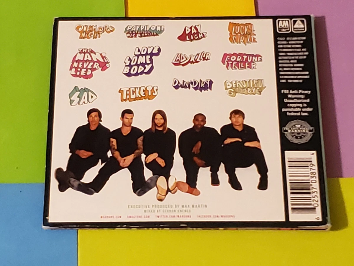 Maroon 5 Overexposed Back Cover