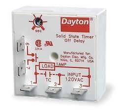Dayton 6A858 Encapsulated Timer Relay 1A Solid State | eBay