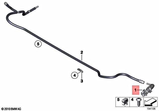 Genuine OEM Headlight Washer Nozzle for BMW 61677341542 for sale online ...