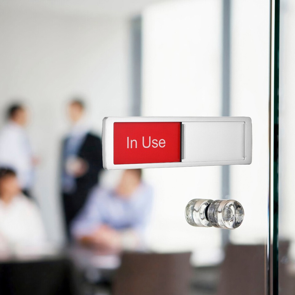 2 Pcs Available Or In Use Highly Visible Door Privacy Signs Occupied ...