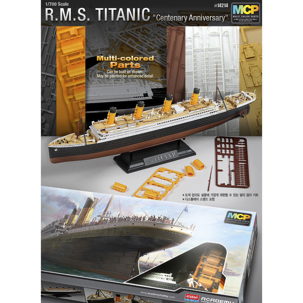 Academy Boat Model Building Kit, R.M.S. Titanic Centenary Edition 14214 ...