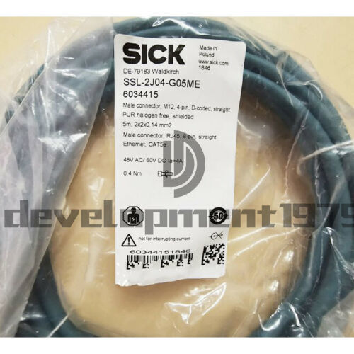 1PC NEW Sick Ethernet Cable Male SSL-2J04-G05ME 6034415 | eBay
