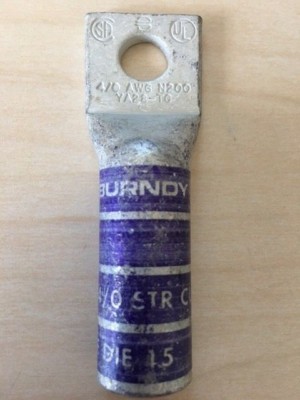 Burndy YA28-TC n200 Compression Connector Crimp Lug, New | eBay