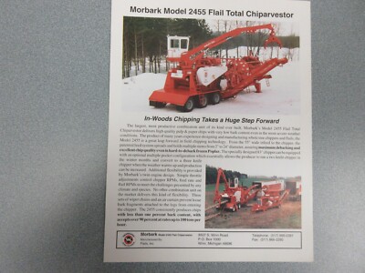 Morbark 2455 Flail Total Chiparvestor Sales Sheet Chip Trees & Wood ...