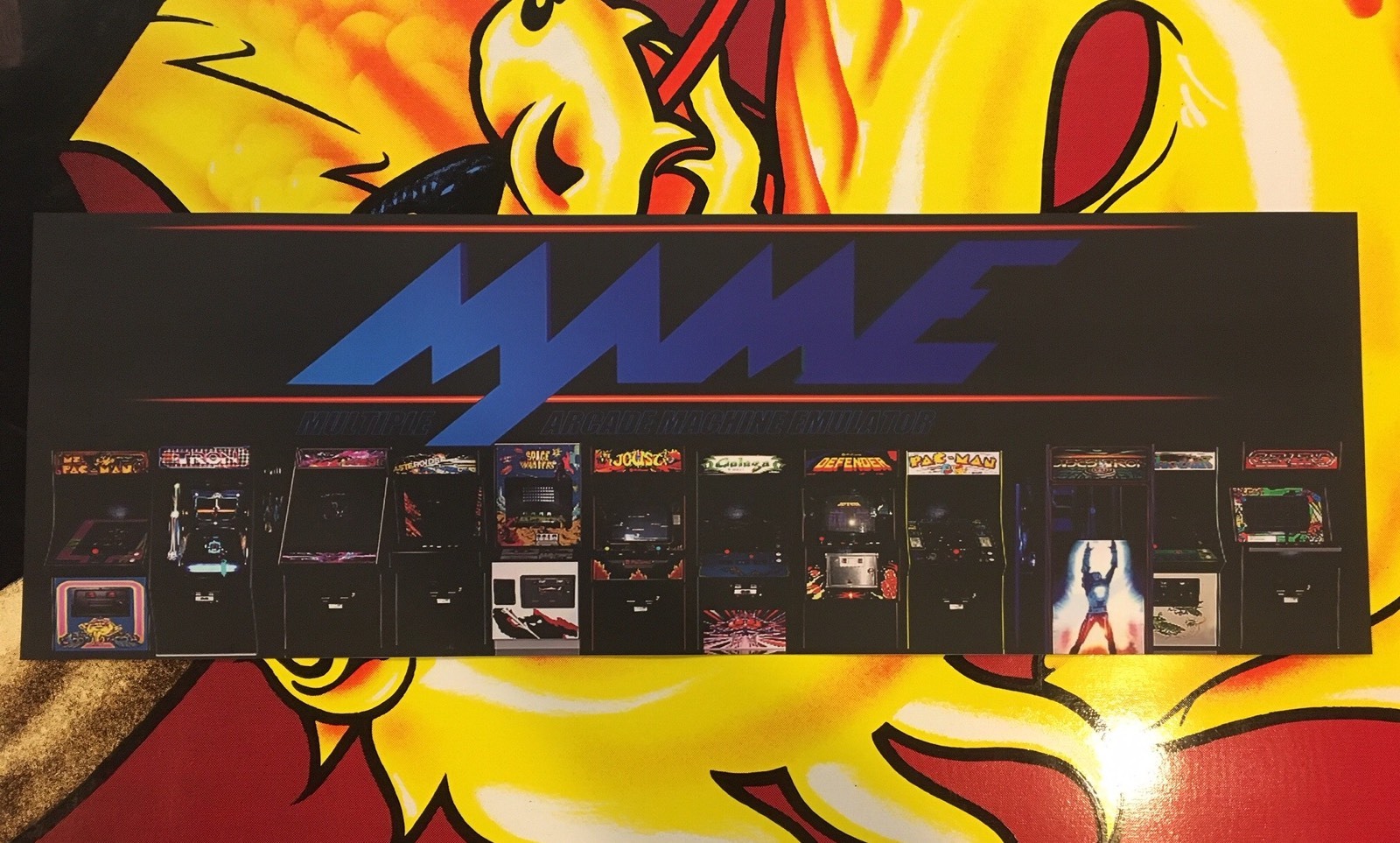 Mame Arcade Marquee Classics Multicade Emulator Translight Header Sign ...