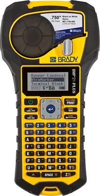 Brady Handheld Color Label Printer with Keyboard, Multi Line Print, 6 ...