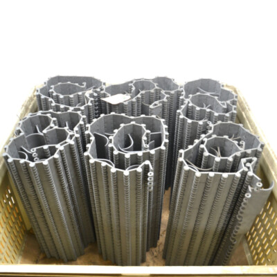 Habasit HDU620 Plastic Conveyor Belt Gray 36 ft. x 18" w/ Drive Flights ...