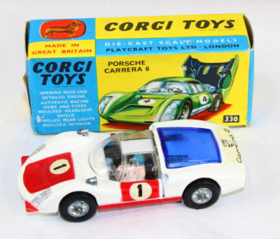 Corgi Toys 330 Porsche Carrera 6 London Great Britain Very Fine Vintage ...