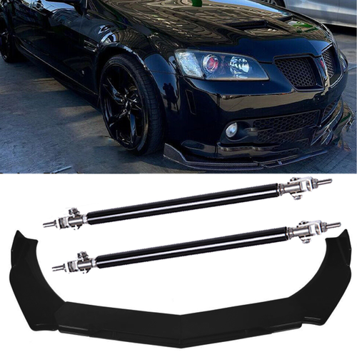 For Pontiac G8 GT GTO Front Bumper Lip Spoiler Splitter + Strut Rods ...
