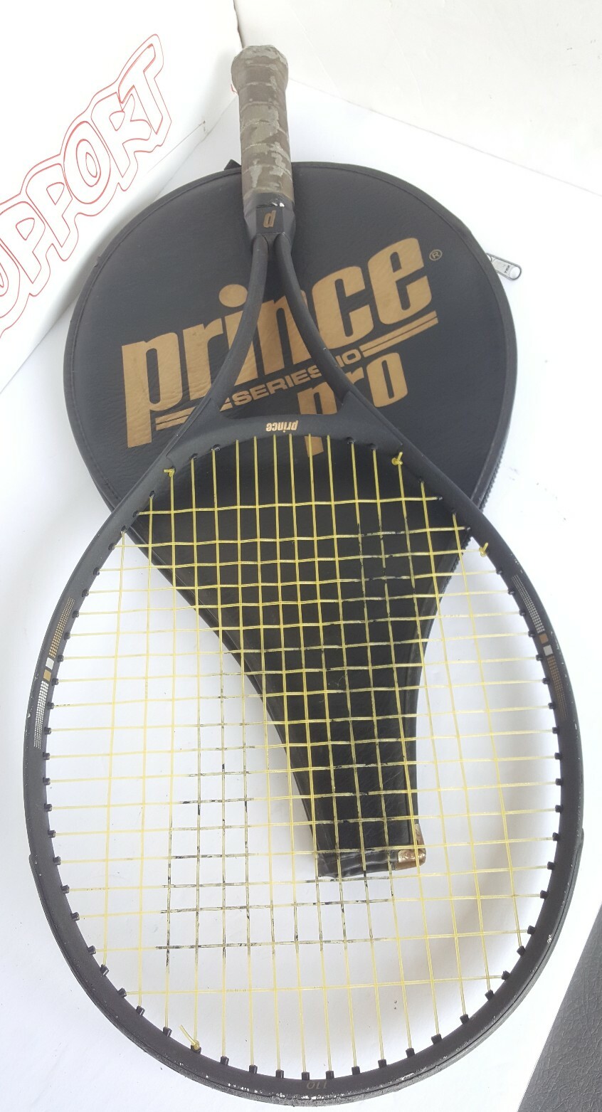 PRINCE PRO 110 AeroDynamic Tennis Racquet Racket Frame Strings 4 1/2 ...