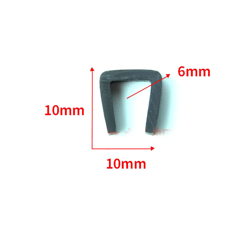 1mm-12mm Rubber U Shape Guard Edging Trim Seal Strip Door Glass Edge ...