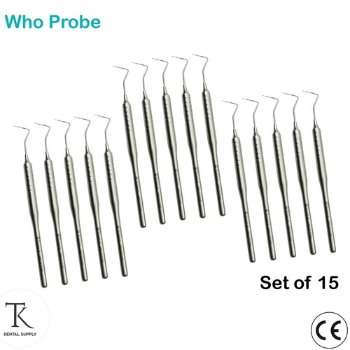 Set Of 15 - Diagnostic WHO Probe Periodontal Pocket Depths Examination ...
