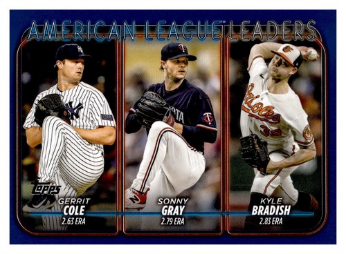 American League Leaders ERA #324 Royal Blue Parallel - 2024 Topps ...