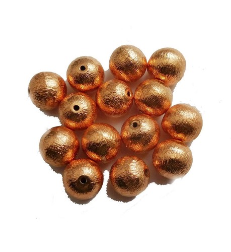 50 Pcs 6mm Spacer Brushed Ball Matte Beads Copper Plated ma-478 | eBay
