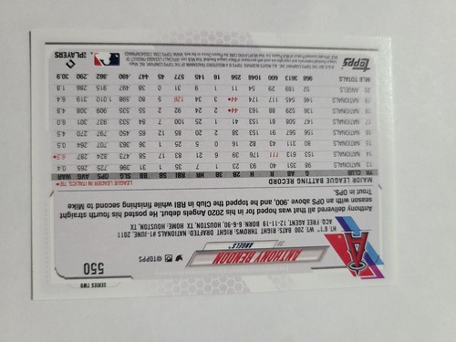 2021 Topps Baseball Card Anthony Rendon 550 | eBay