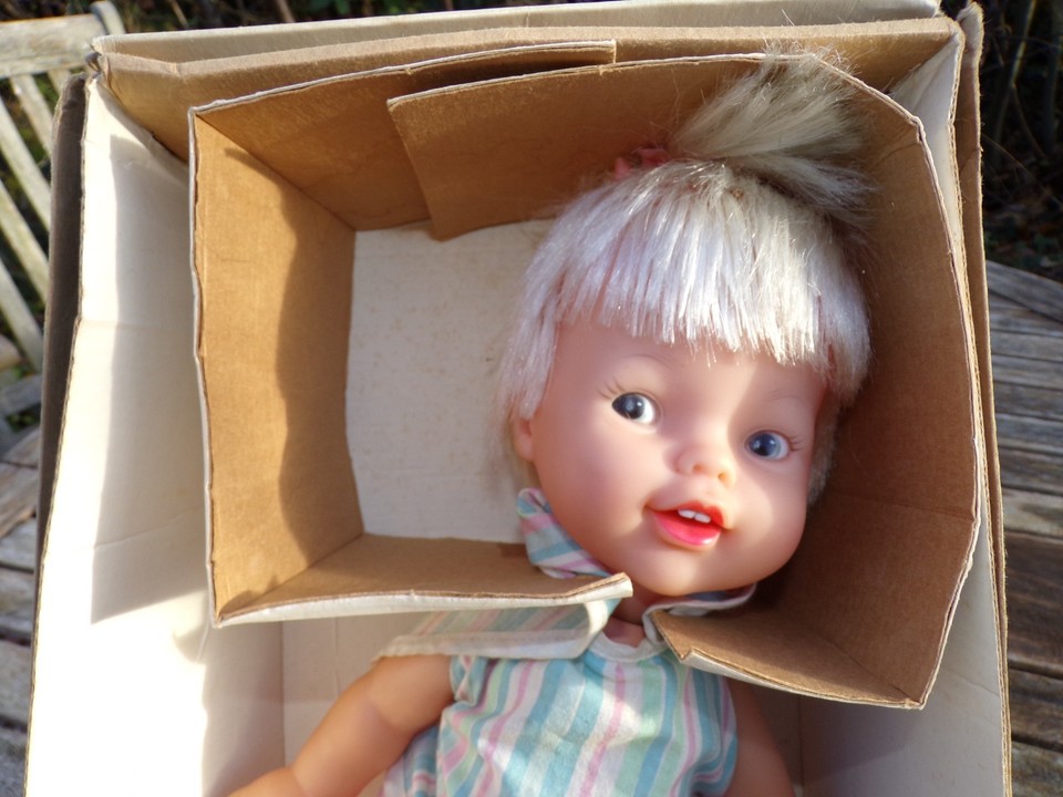 PALITOY BABY MAYBE RARE BOXED VINTAGE DOLL WITH ACCESSORIES 1960S / 70S ...