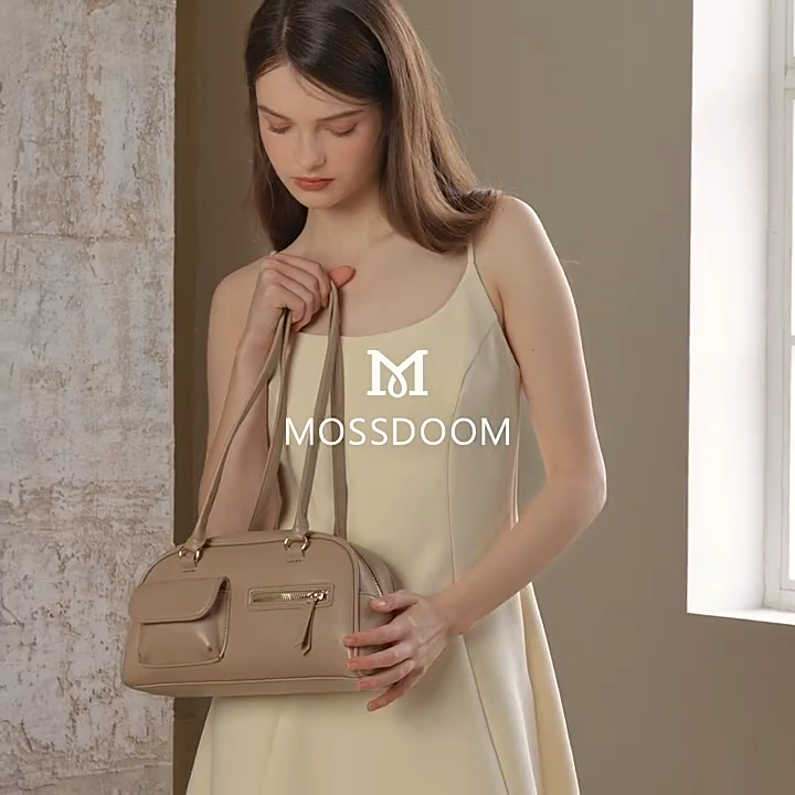 MOSSDOOM Bag Women Rectangle Shoulder High Capacity Simple Korean Style ...