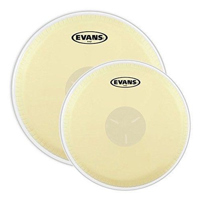Evans Tri-Center Bongo Heads EB0709 Head Pack, 7-1/4 and 8-5/8 Inch two ...
