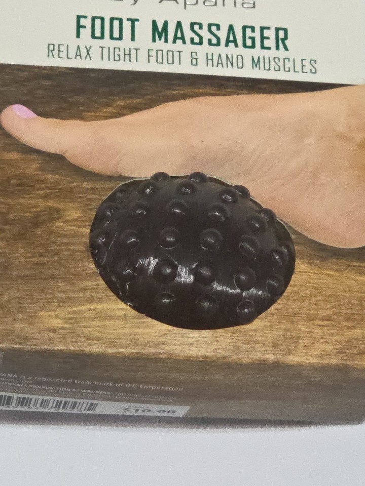 Apana Ball Foot Massager Soothes Sore Muscles Stress Relief 2" Hand ...