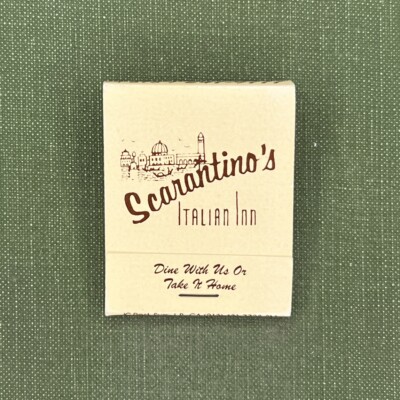 Scarantino’s Italian Inn Glendale California Rare Vintage Matchbook ...