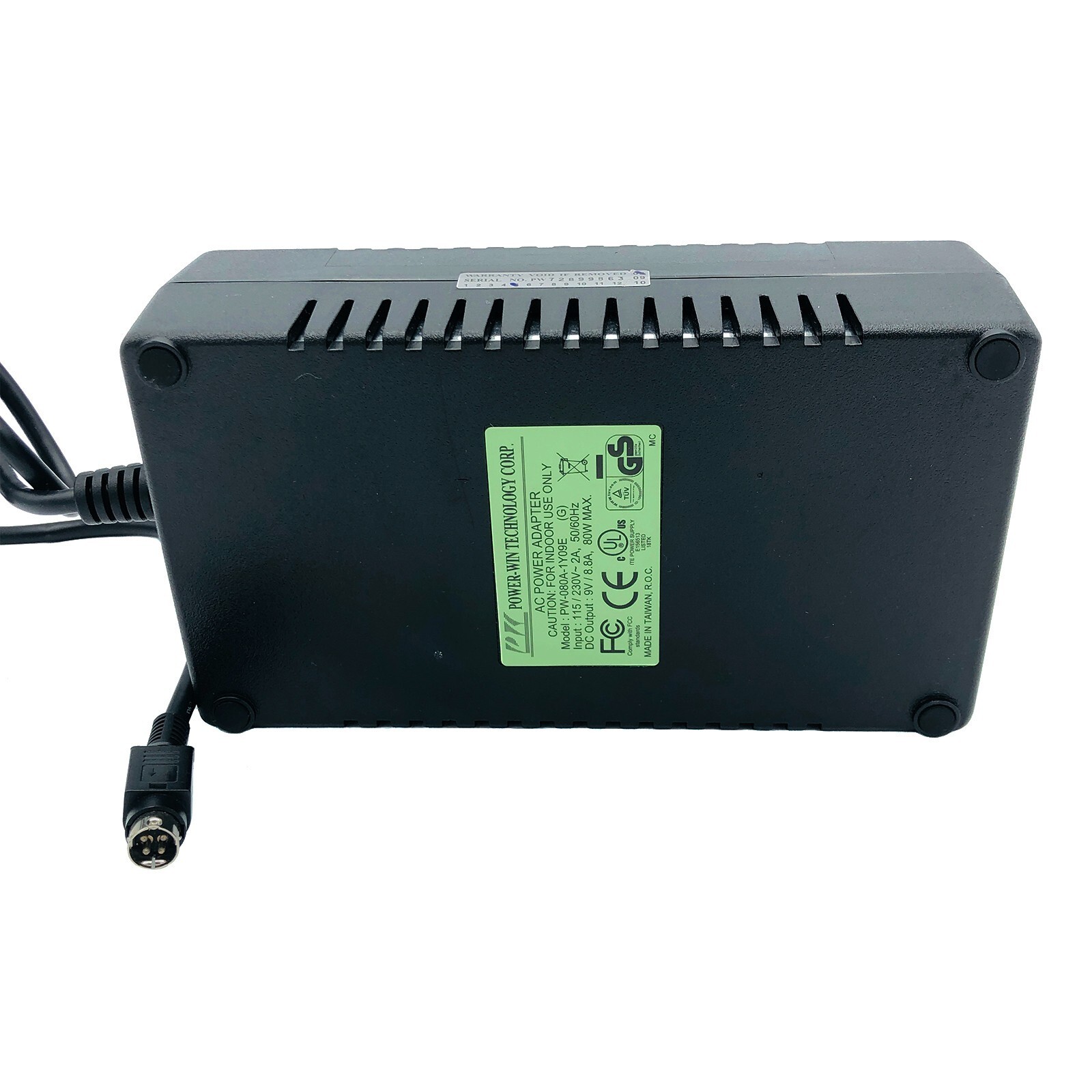 Genuine 80W Power-Win Tech PW-080A-1Y09E Power Supply 9V 8.8A 4-Pin w ...