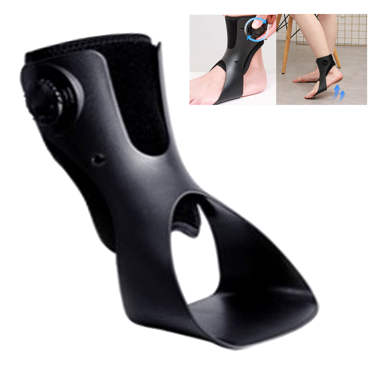 Adjustable AFO Ankle Orthosis Splint Improved Walking Gait Foot Drop ...