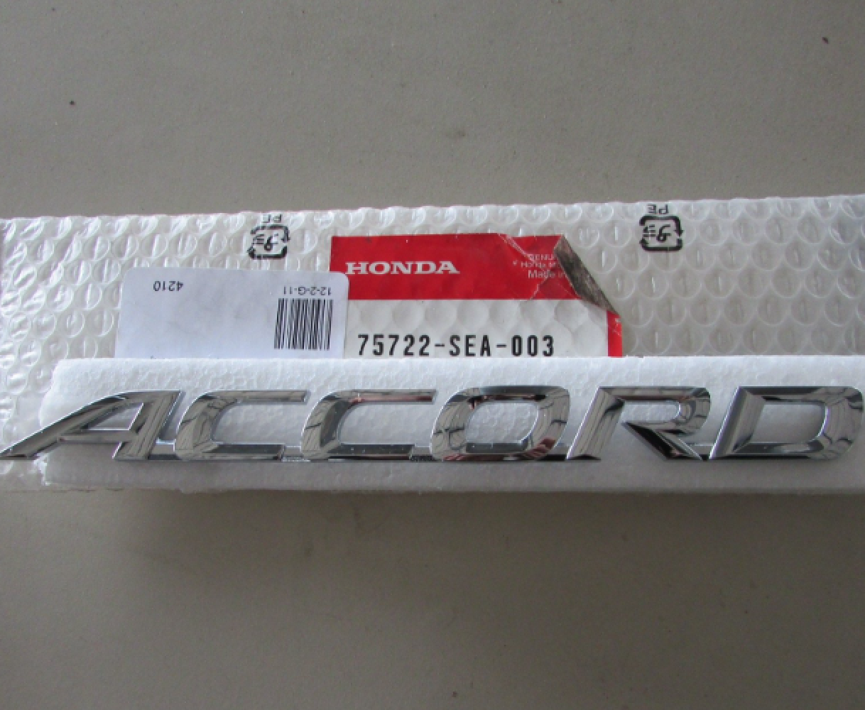 HONDA Genuine ACCORD CL7 CL8 CL9 EURO R Rear Ornament Emblem Badge ...