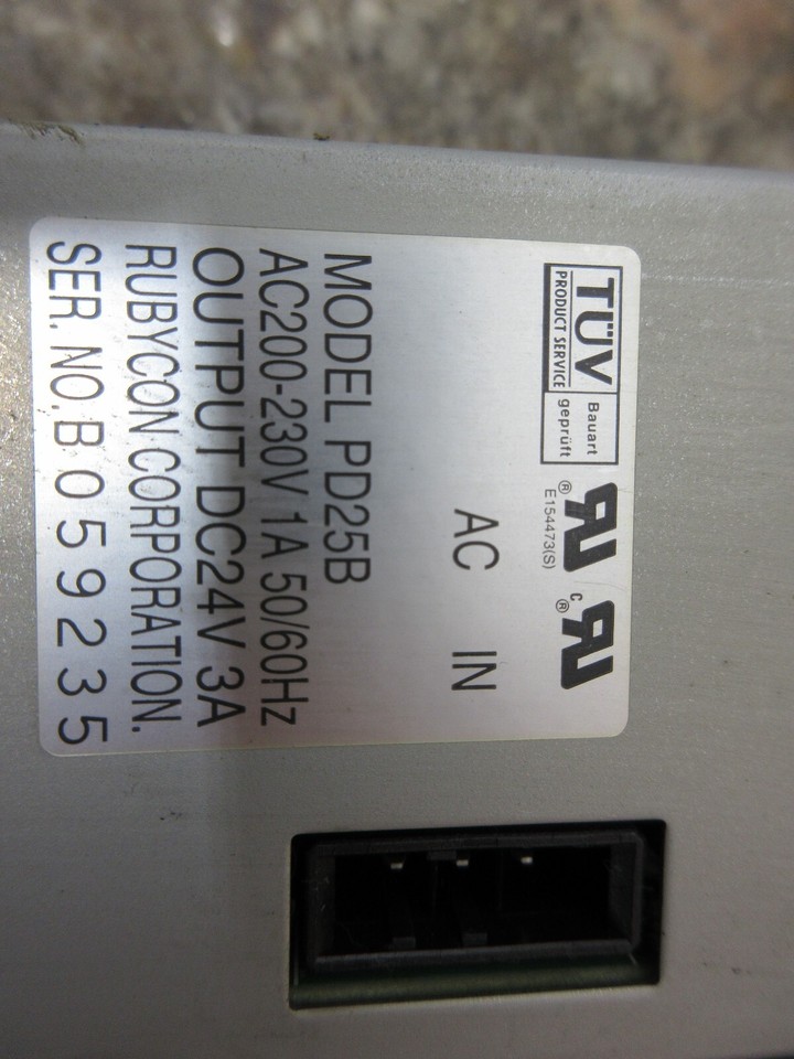RUBYCON TUV PD25B POWER SUPPLY MAZAK QTN-250 CNC LATHE WARRANTY | eBay