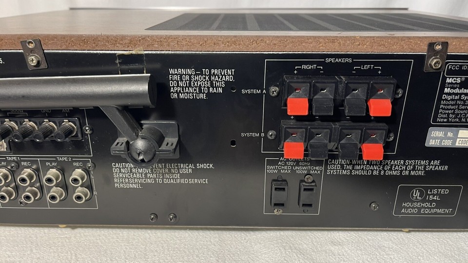 VTG MCS 3249 Stereo RECEIVER Digital Synthesized AM-FM Modular ...