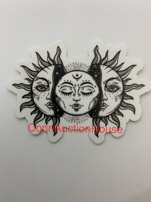 Vtg Sun Moon Solar Eclipse Sticker ~ Water Bottle ~ Laptop ~ Tumbler ...