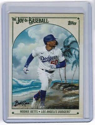 2023 Topps X Bob Ross The Joy of Baseball - Mookie Betts #24 - Dodgers ...