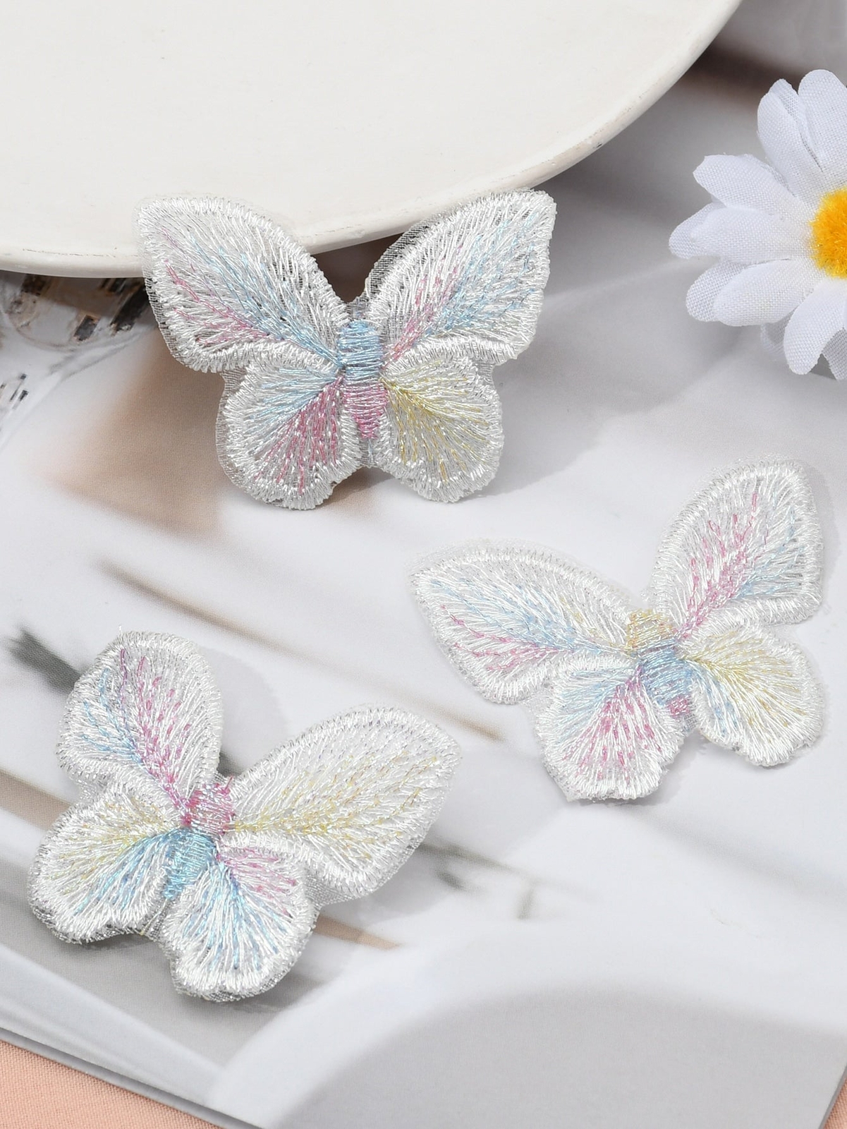 10pcs Butterfly Shaped Iron-on Patch, Embroidered Butterfly Patch For ...