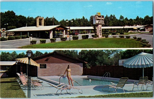 '60s Chimney Corner Motel DeLand Old Cars Swimsuit Florida Vintage ...