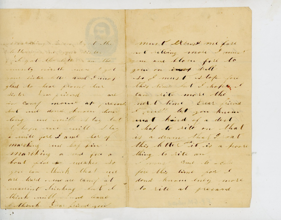 Civil War Patriotic Lettersheet George McClellan | eBay