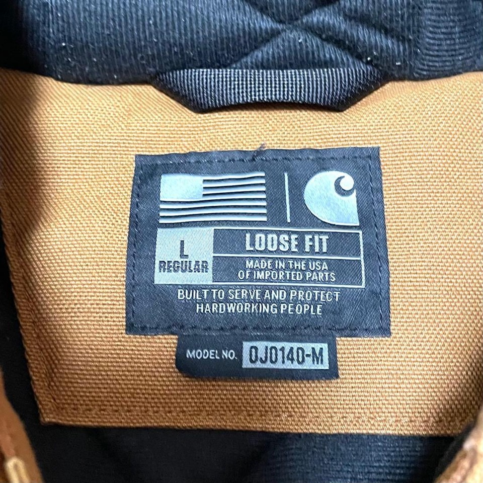 Carhartt J140 Active Jacket Size L Made In Usa Brn | eBay