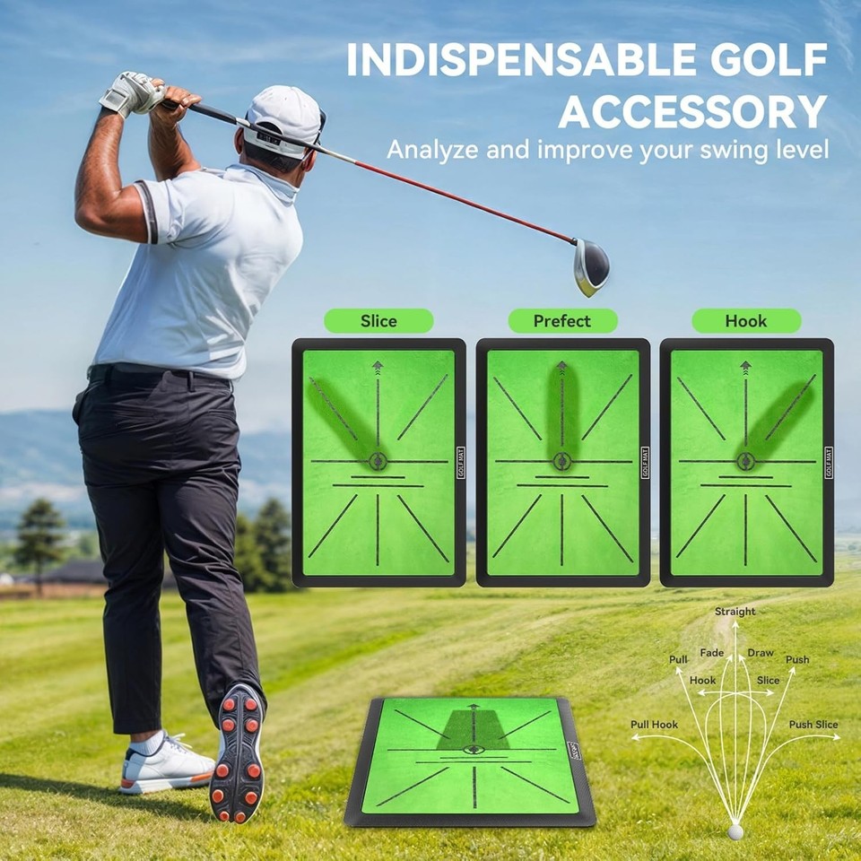 Golf Training Mat for Swing Detection Batting Divot Golf Hitting ...