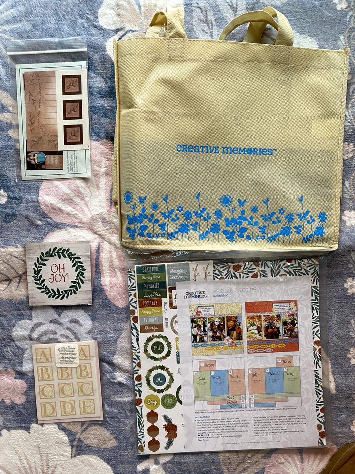 Creative Memories CM 9piece Gift Lot Scrapbook Album Stickers Paper ...