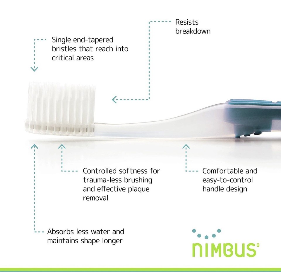 Nimbus Extra Soft Toothbrushes (Compact Size 5 Count (Pack of 1 ...