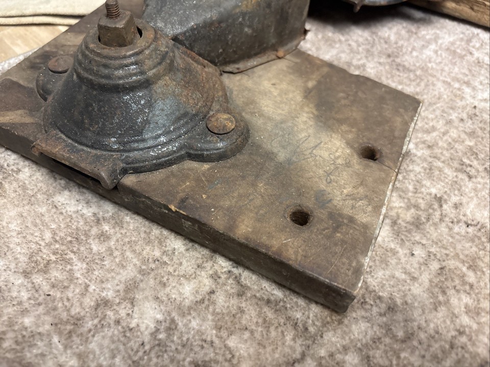 3 Antique 1860 Primitive Cast Iron Coffee Mill Grinder PARTS 1 - J&E ...
