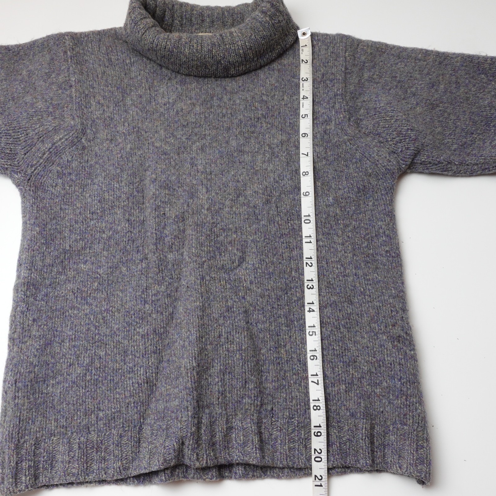 LL Bean Vintage Wool Scotland Sweater Turtleneck Women's XS X-Small | eBay