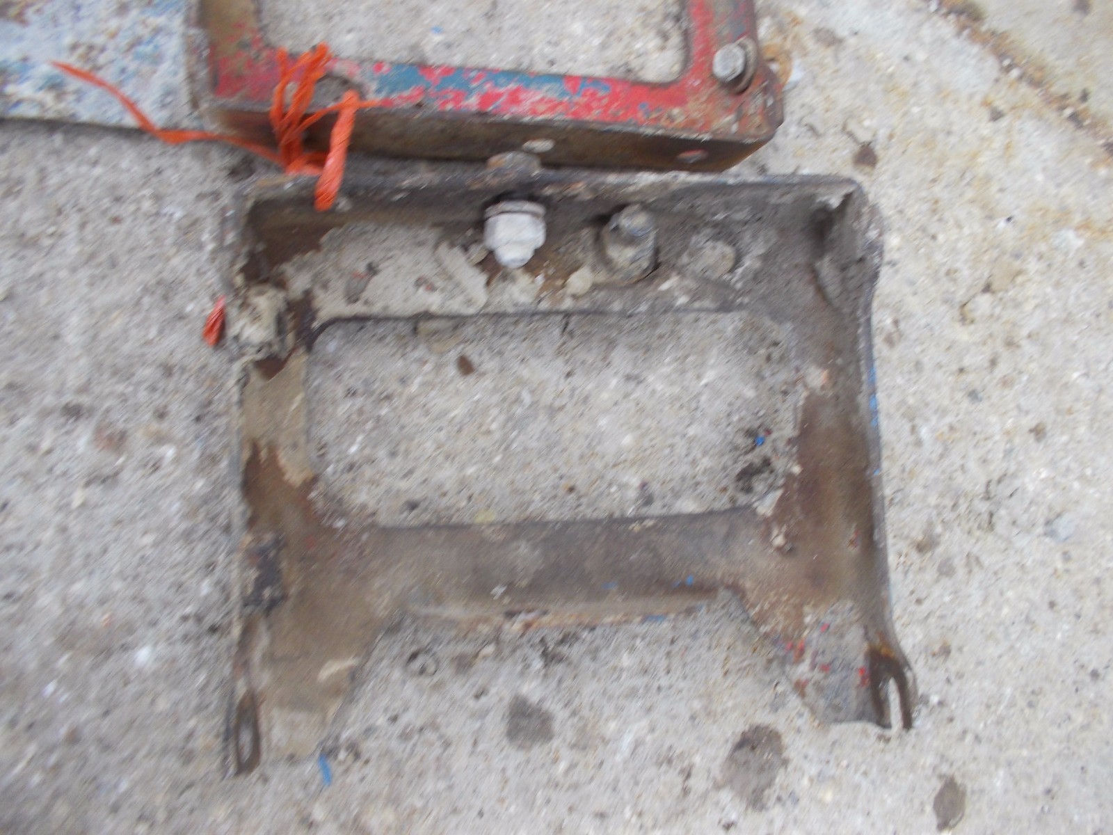 Ford 861 tractor gas tank front & rear set mounting mount brace bracket ...