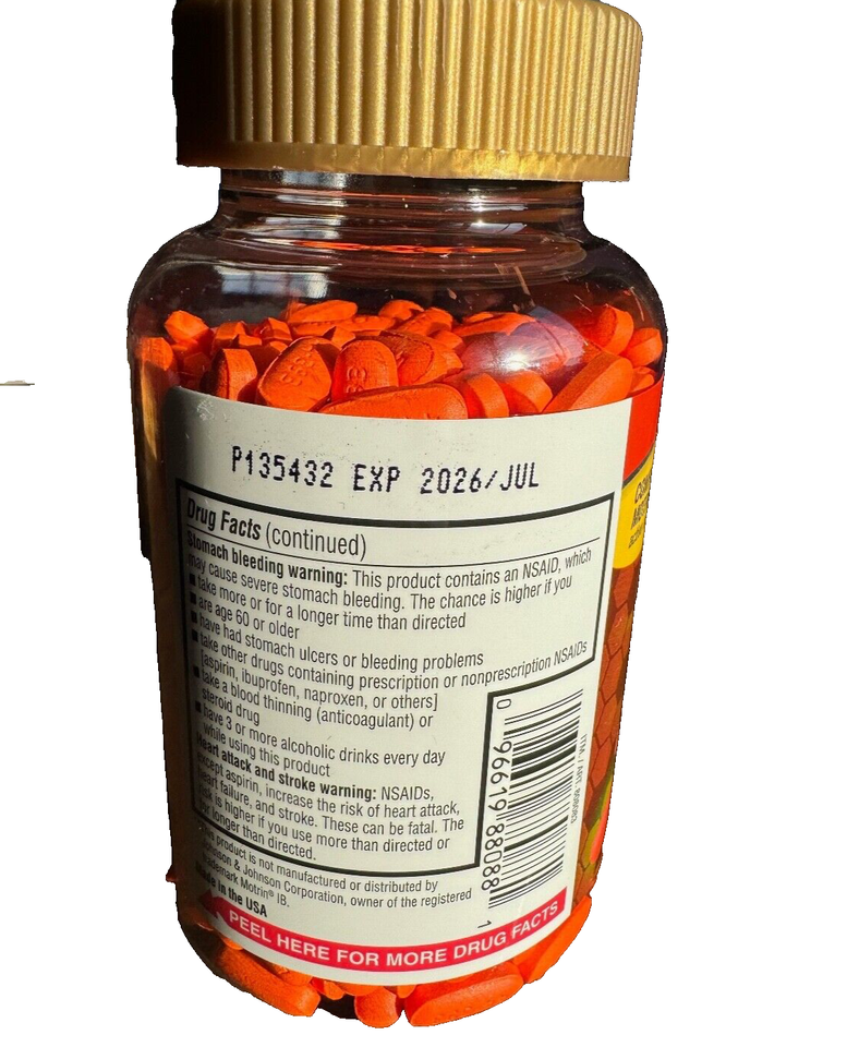 ️ Kirkland Signature™ Ibuprofen 200 mg IB Tablets, 500 Caplets New ...