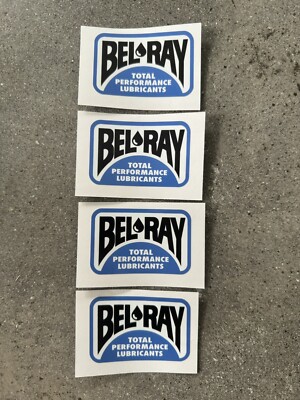 Bel-Ray Total Performance Lubricant Vintage Motocross Decals/ Stickers ...