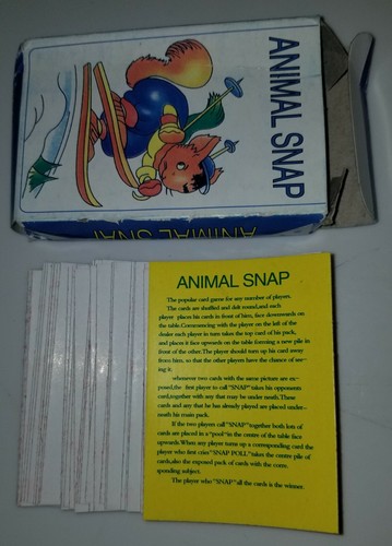 ANIMAL SNAP Card Game. Small Cards for Small Hands. Mini | eBay