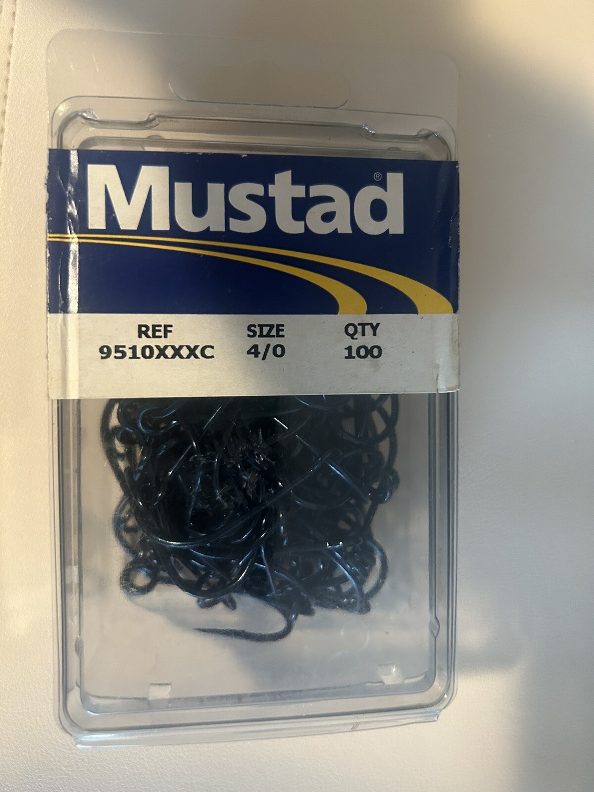 Mustad 9510 XXXC 8/0 Blued Steel Open Ring Salmon Siwash Muskie Lure ...