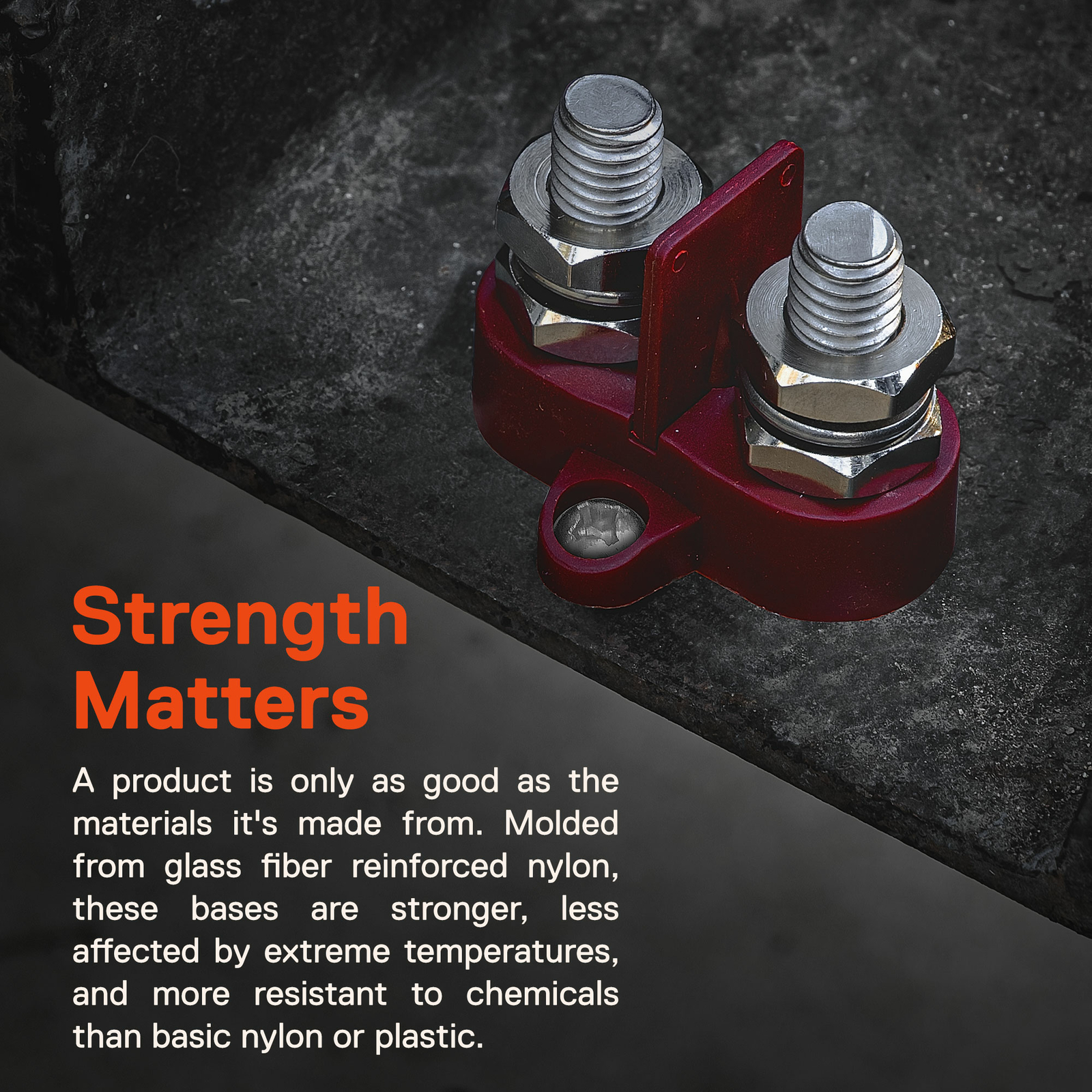 4pc 48V DC M10 Battery Power Distribution Terminal Isolated Stud ...