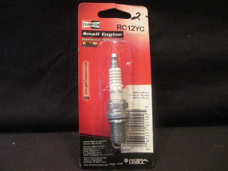 CHAMPION Small Engine Spark Plug #RC12YC NIP | eBay